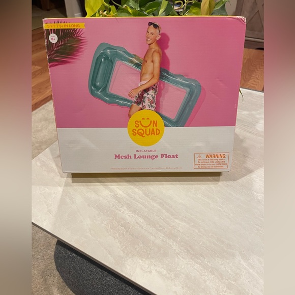Swim | Nwt Sun Squad Inflatable Mesh Lounge Float | Poshmark